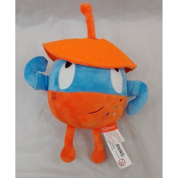 Ui Path | Toys | Ui Path Mascot Plush Toy Blue Orange Robot Automation ...